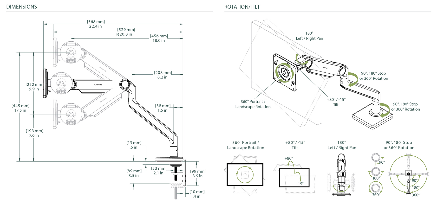 Buy M2.1 Ergonomic Monitor Arm Malaysia - Ergonomic & Adjustable